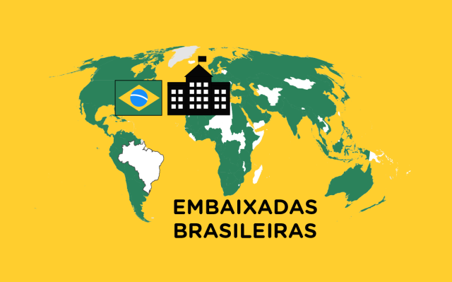 Onde ficam e quantas são as embaixadas brasileiras no exterior - Nexo ...