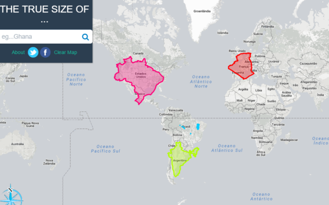 A ferramenta interativa que desfaz as distorções do mapa-múndi - Nexo ...